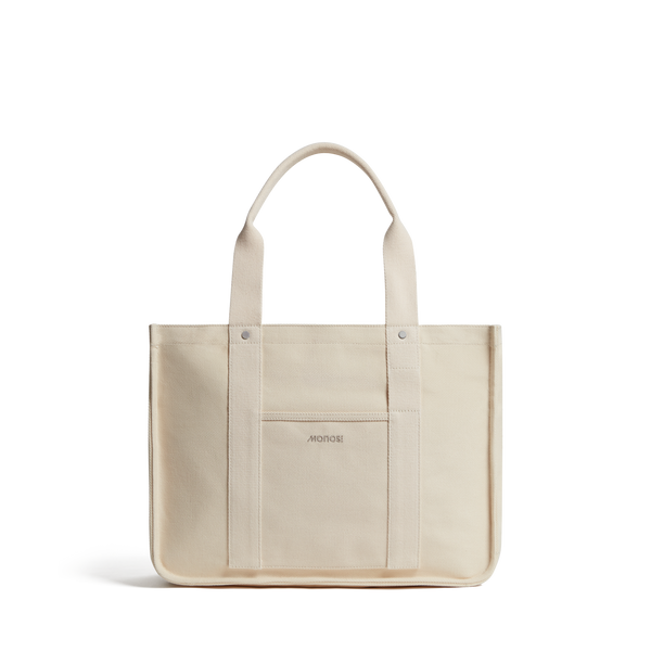 Gesso Tote, Premium Cotton Canvas Travel Bag | Monos Luggage