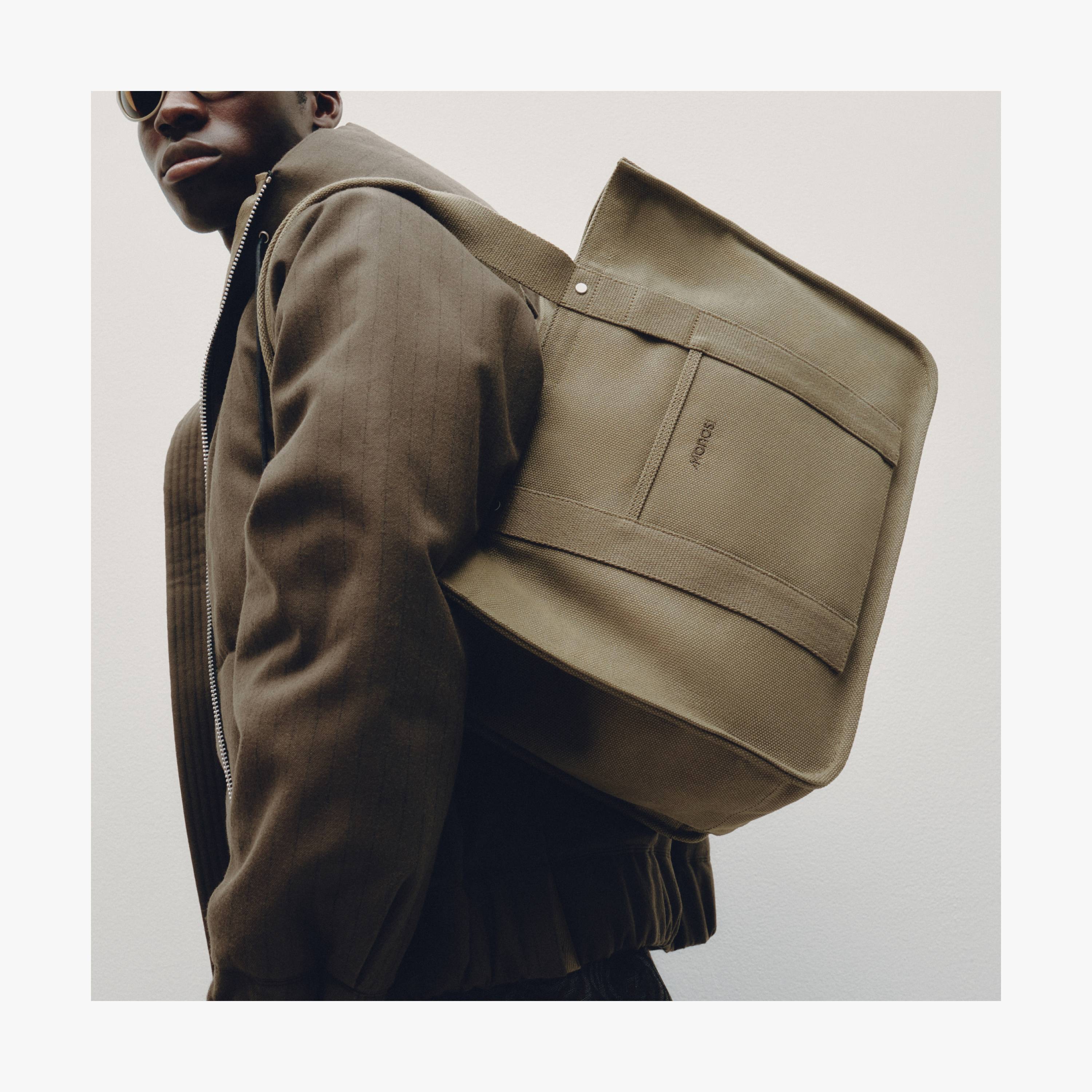 Gesso Tote, Premium Cotton Canvas Travel Bag | Monos Luggage