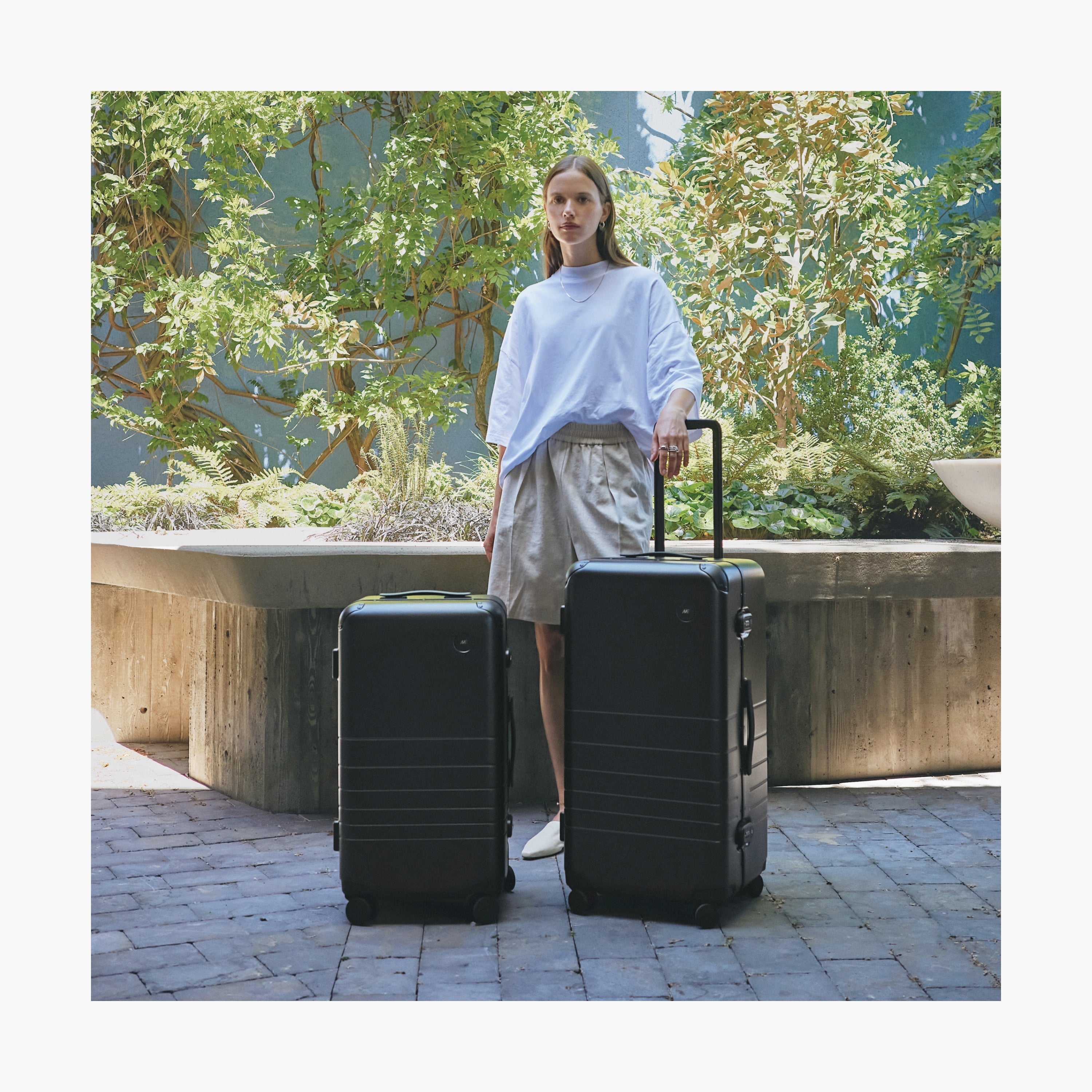 Hybrid Trunk Check-In Luggage | Aluminum Suitcases – Monos