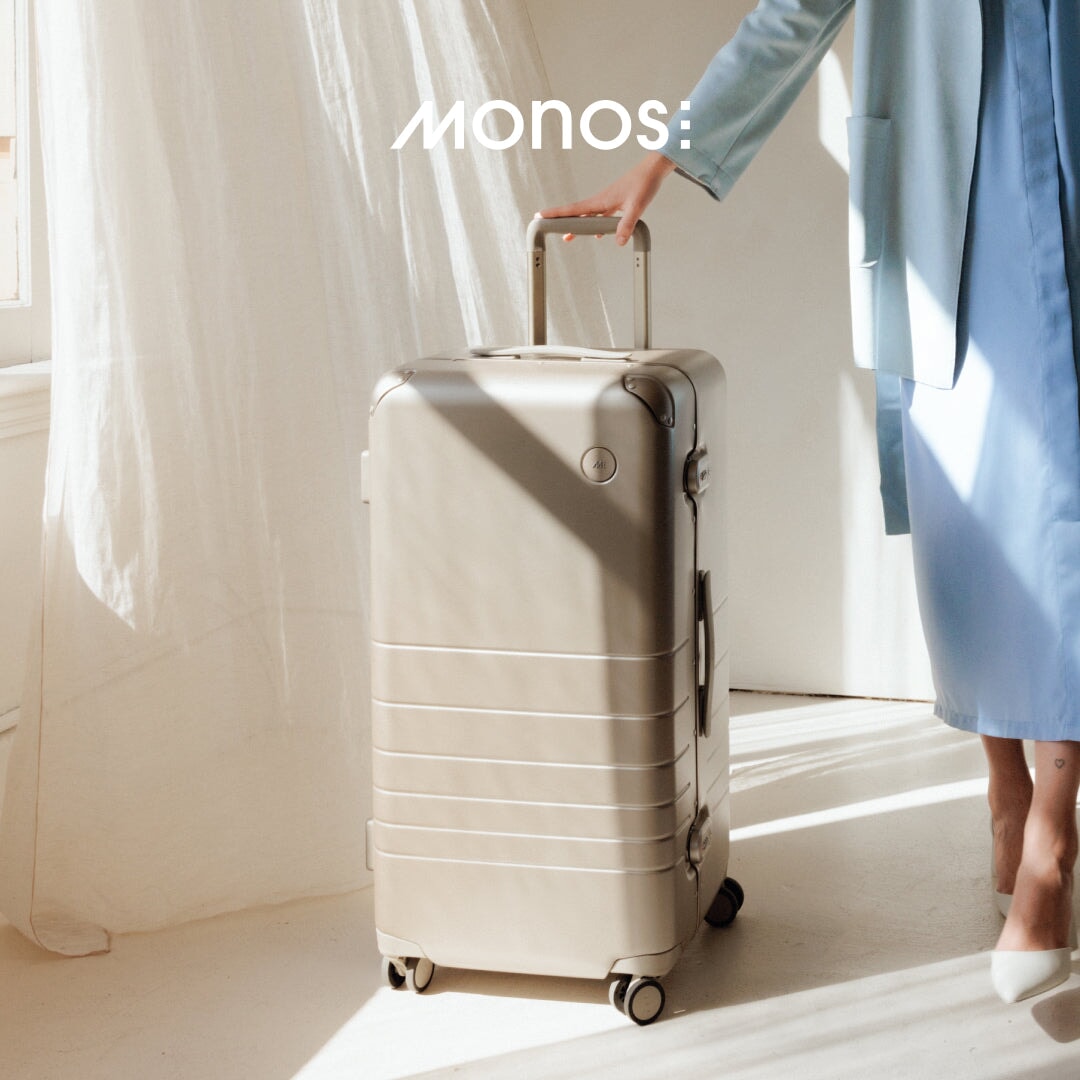 Hybrid Trunk Check-In Luggage | Aluminum Suitcases – Monos