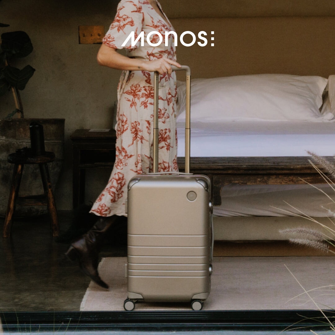 Hybrid Carry-On Luggage | Cabin Size Aluminum Suitcases, Monos Travel