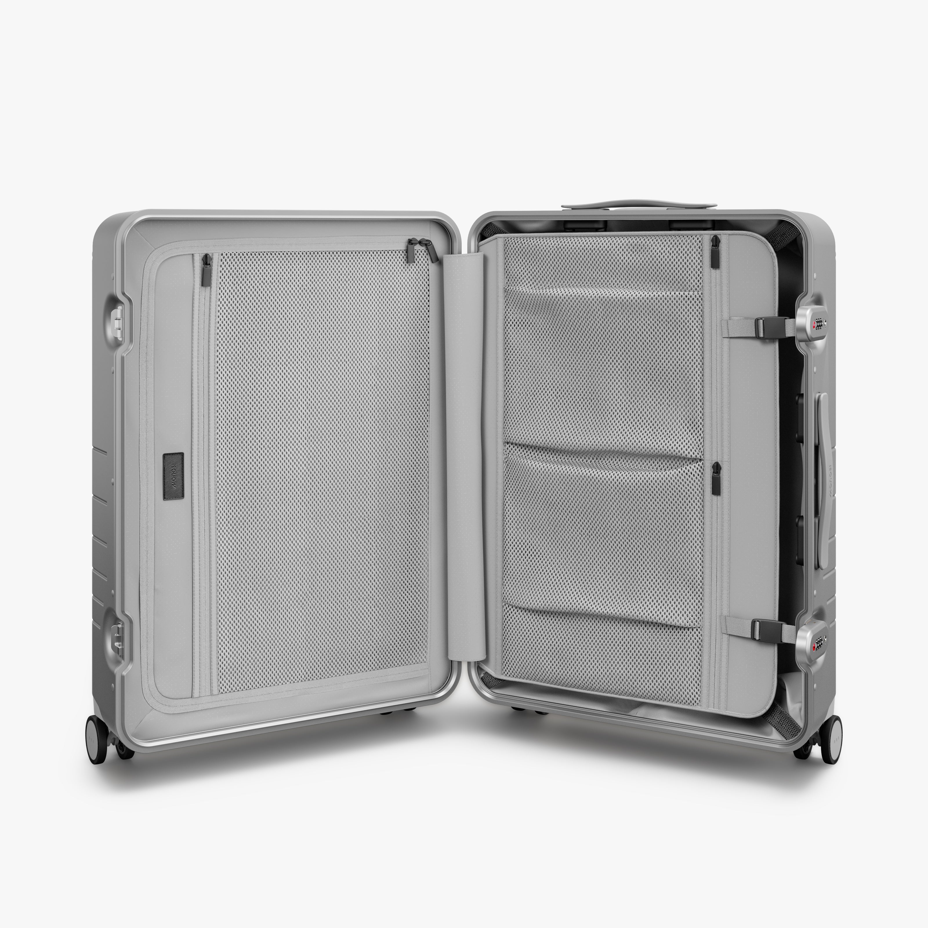 Hybrid Check-In Medium Luggage | Aluminum Suitcases – Monos