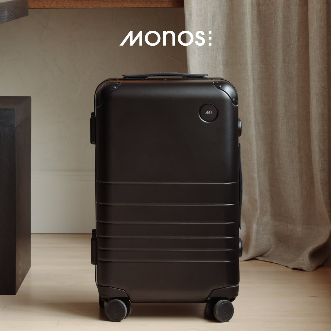 Hybrid Carry-On Luggage | Cabin Size Aluminum Suitcases, Monos Travel